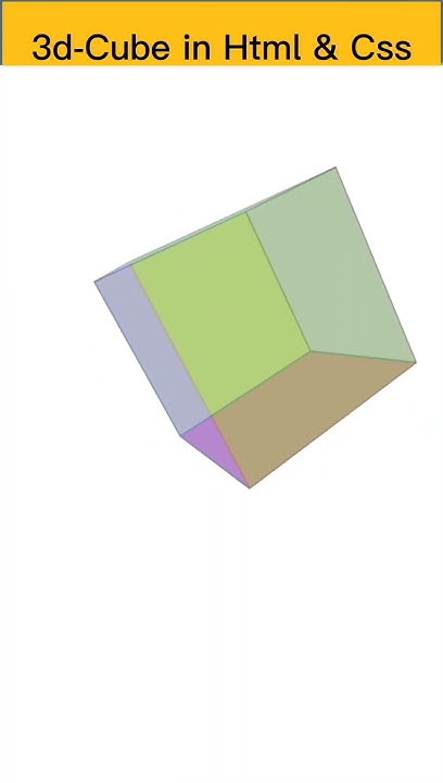 3d Cube In Html And Cssπππ₯°π₯° Coding Status Whatsappππ Shorts Programming Css Html Viral