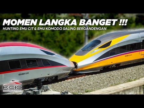 KERETA AJA GANDENGAN MASA KAMU ENGGAK ? MOMEN EMU CIT DAN KOMODO SALING BERGANDENGAN