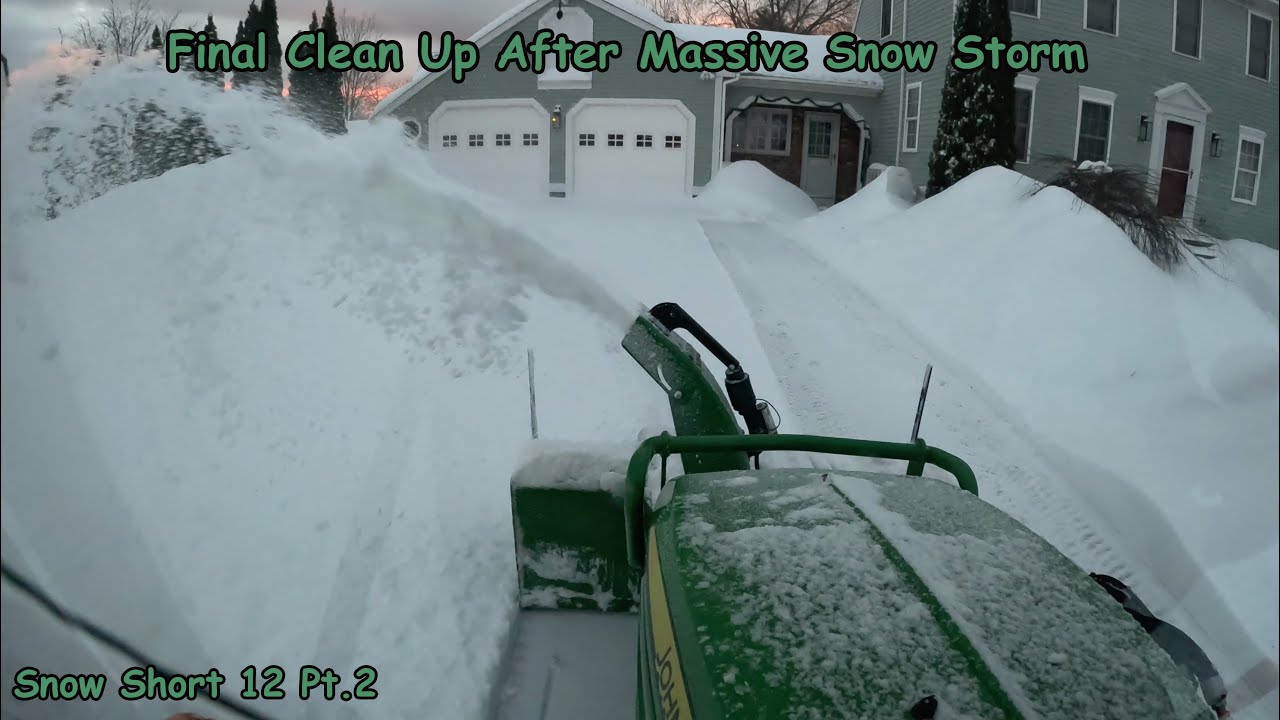 Timelapse Of My Entire Snow Blowing Route | From Start To Finish! (Snow ...