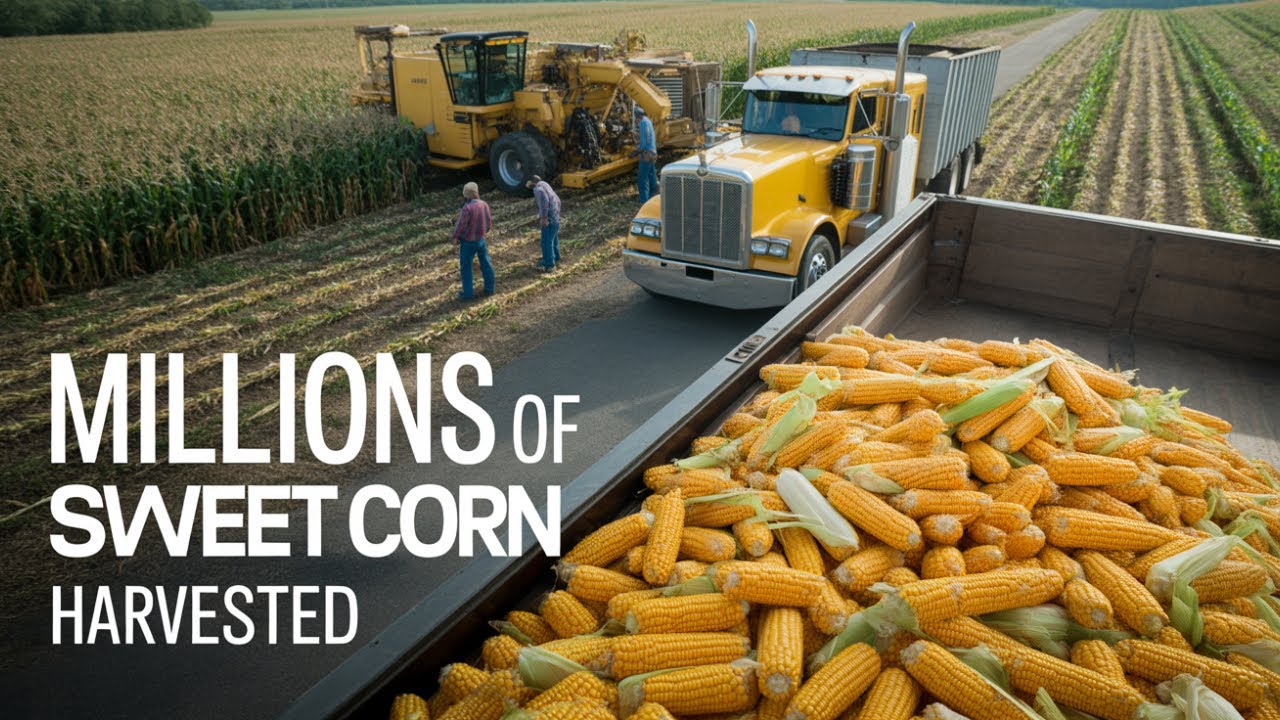 The Sweetest Harvest: How Farmers Grow and Harvest Sweet Corn - YouTube