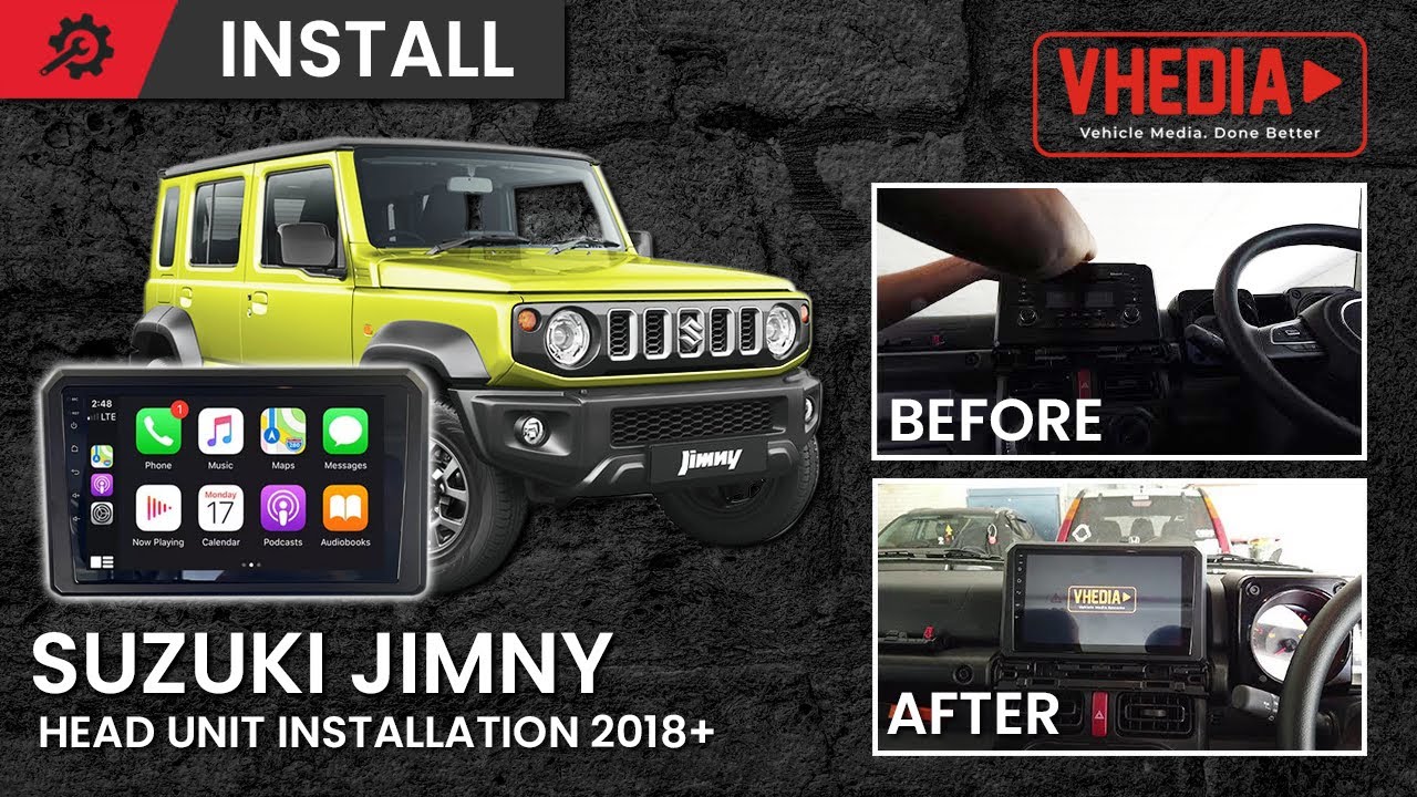 Suzuki Jimny 2018+ Head Unit Installation - X series - YouTube