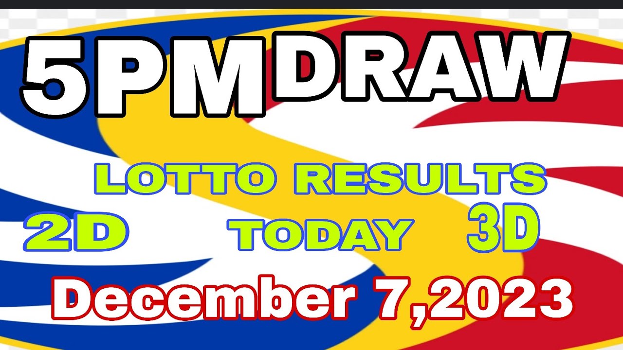 5PM PM DRAW RESULTS 3D AND 2D DECEMBER 7,2023!CONGRATULATIONS TO ALL ...