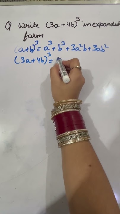 Write (3a+4b)^3 in expanded form - YouTube