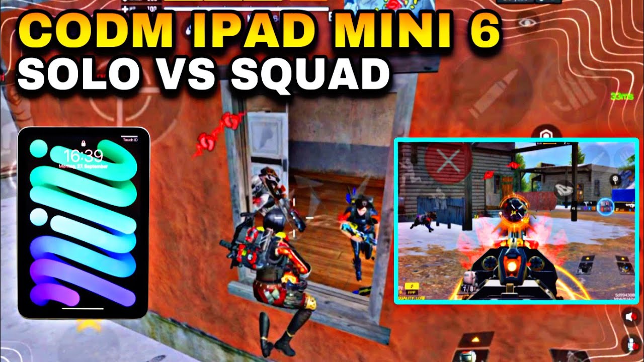CALL OF DUTY MOBILE GAMEPLAY ON IPAD MINI 6 A15 BIONIC 256 STORAGE ...