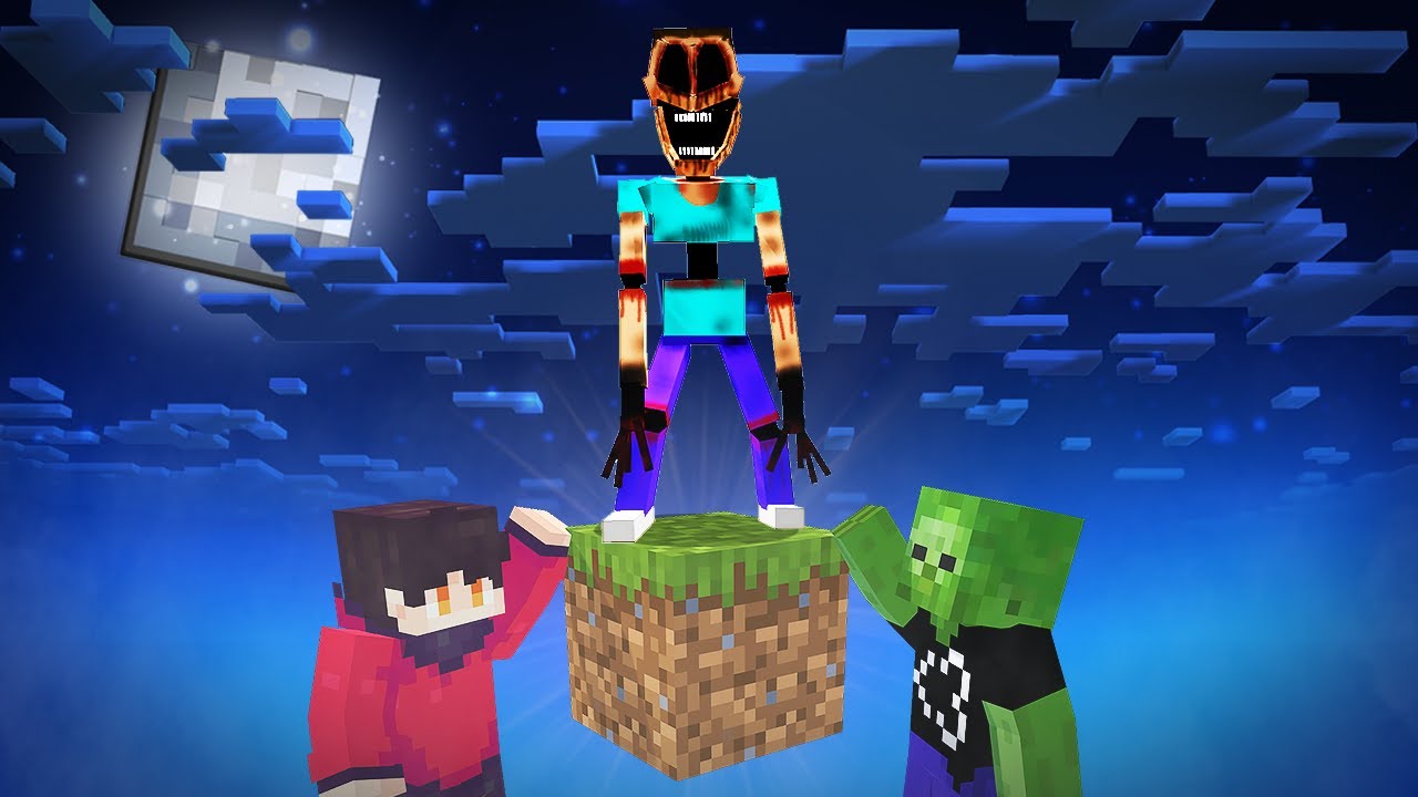 Surviving on the SCARIEST BLOCK in Minecraft.. - YouTube