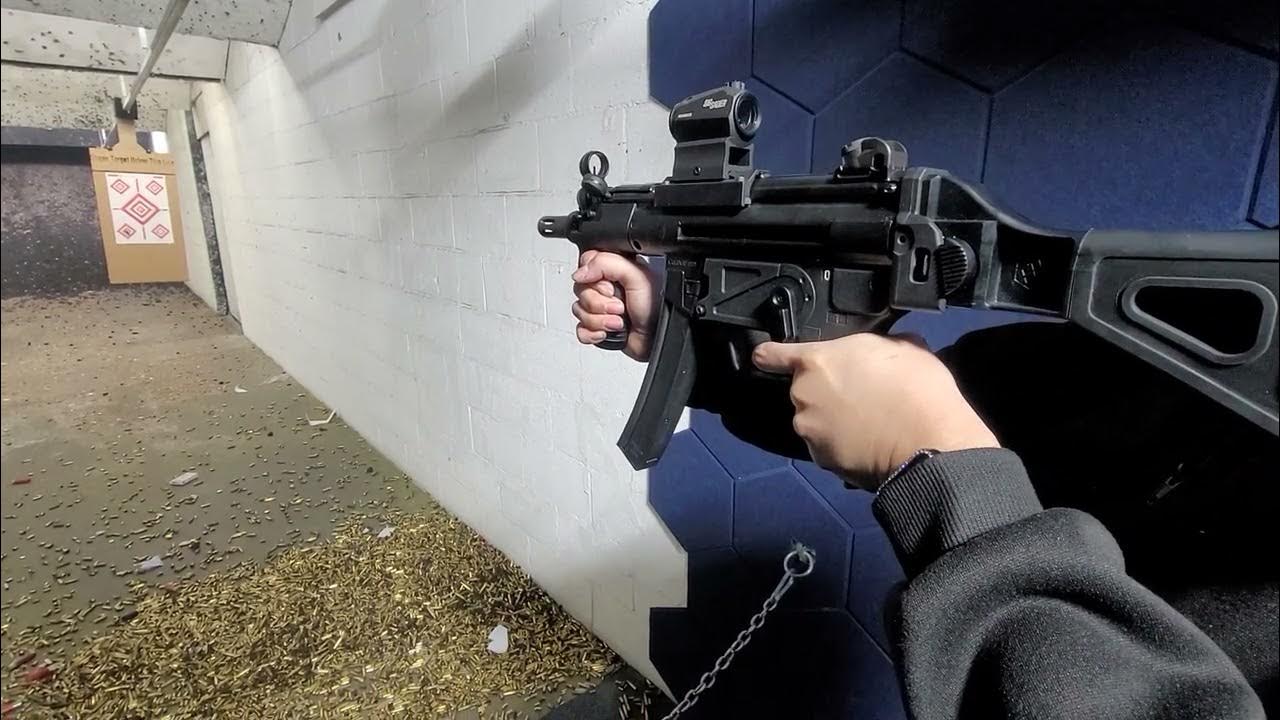 AP5-P with binary trigger - YouTube