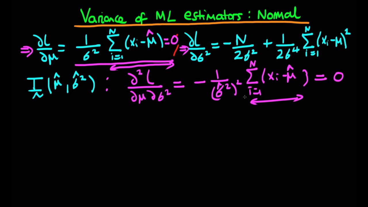 Maximum Likelihood Normal Error Distribution Estimator Variance Part maximum-likelihood-normal-error-distribution-estimator-variance-part