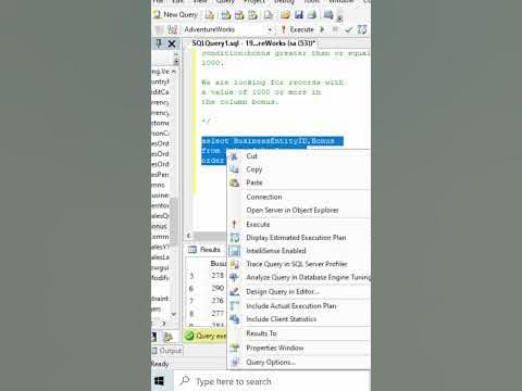 Filtering Data Using WHERE Clause #SQL #SQLQuery #SQLTips #TSQL # ...