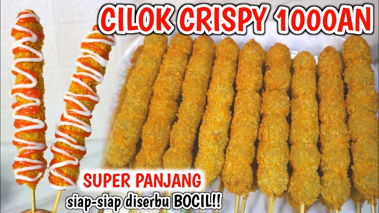 LARIS KARENA SERIBUAN DAN SUPER PANJANG SIAP-SIAP DISERBU BOCIL!! CILOK CRISPY ENAK IDE JUALAN ...