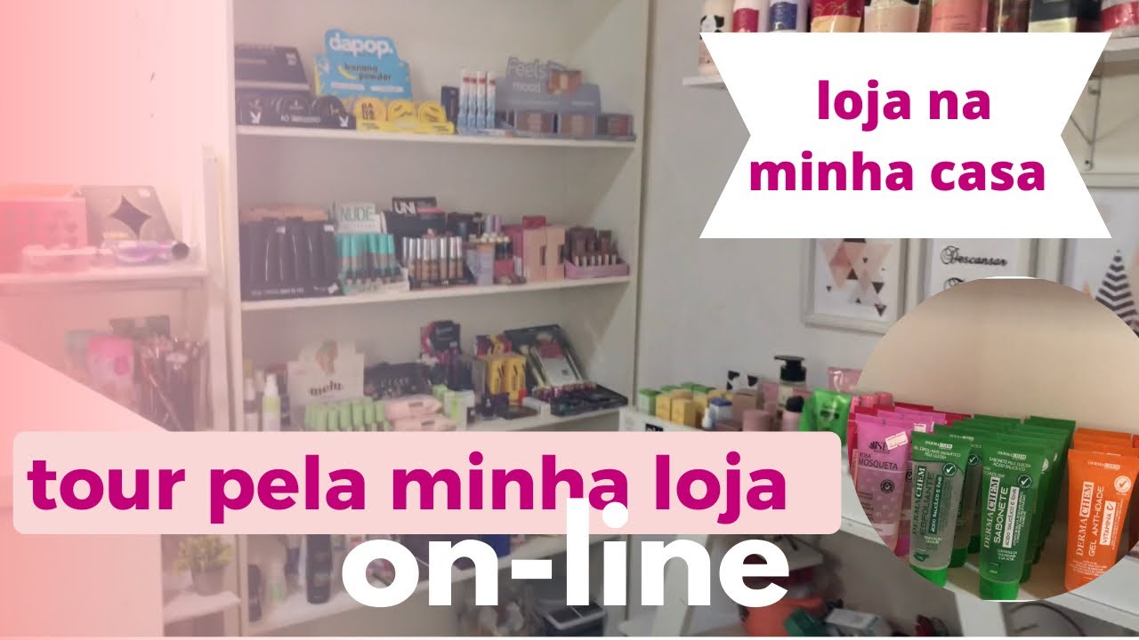 Tour pela minha loja on-line em casa - YouTube