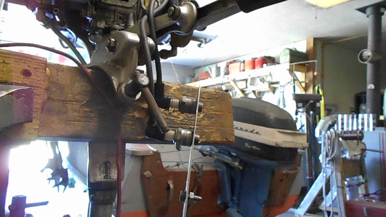 1940 Evinrude Elto Handitwin OMC coil swap - YouTube