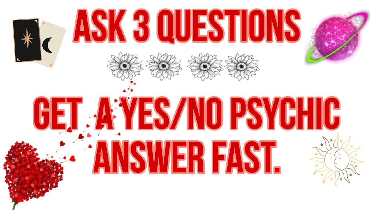 🥰ASK 3 QUESTIONS🌺GET A PSYCHIC YES/NO ANSWERS FAST. Pick a card tarot ...