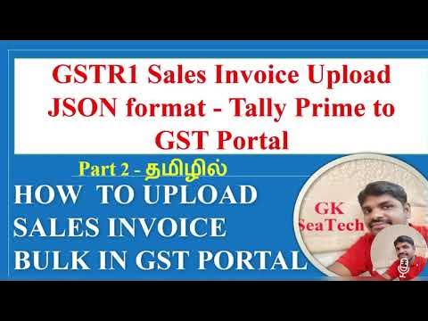 how to file GSTR1 by generating JSON from #tallyprime live demo #account #tallytutorial #gst # ...