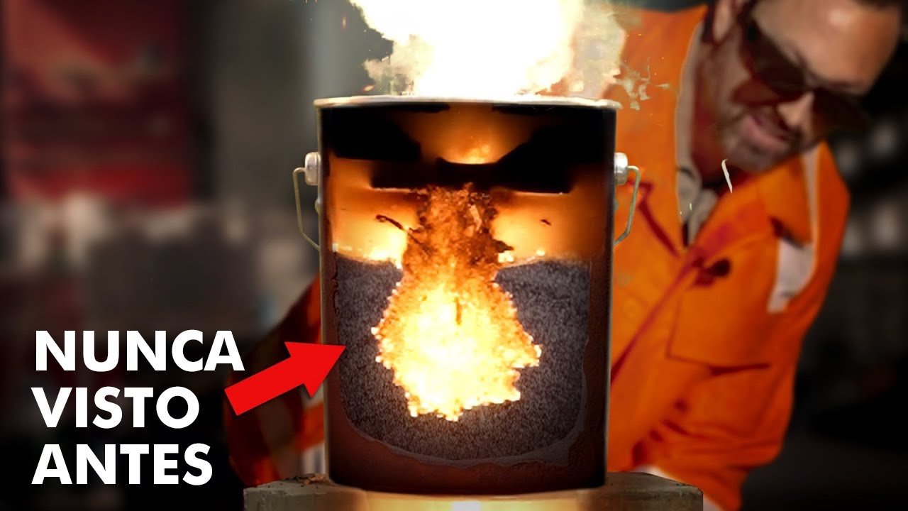 Viendo el Interior de una Reacción de Termita - YouTube