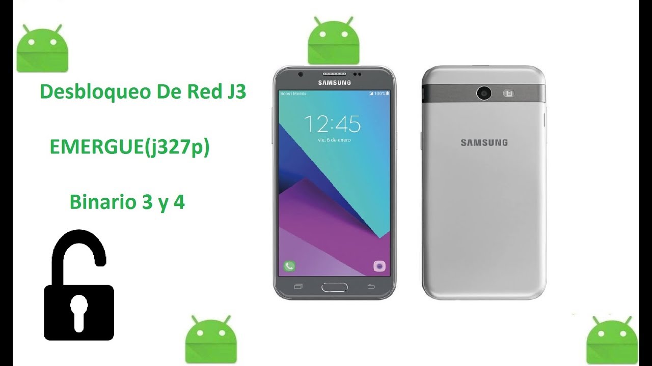 Desbloqueo De Red J3 EMERGUE(j327p) Binario 3 y 4 - YouTube