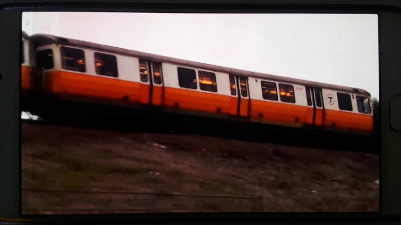 MBTA Orange Line Hawker Siddeley 01200 Series Run by Macdonalds Stadium ...