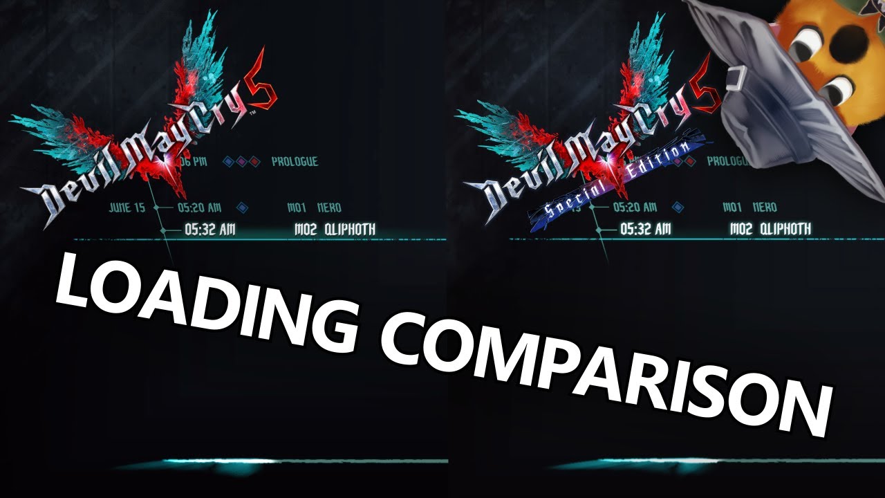Loading Time Comparison - Devil May Cry 5 vs DMC5 Special Edition ...
