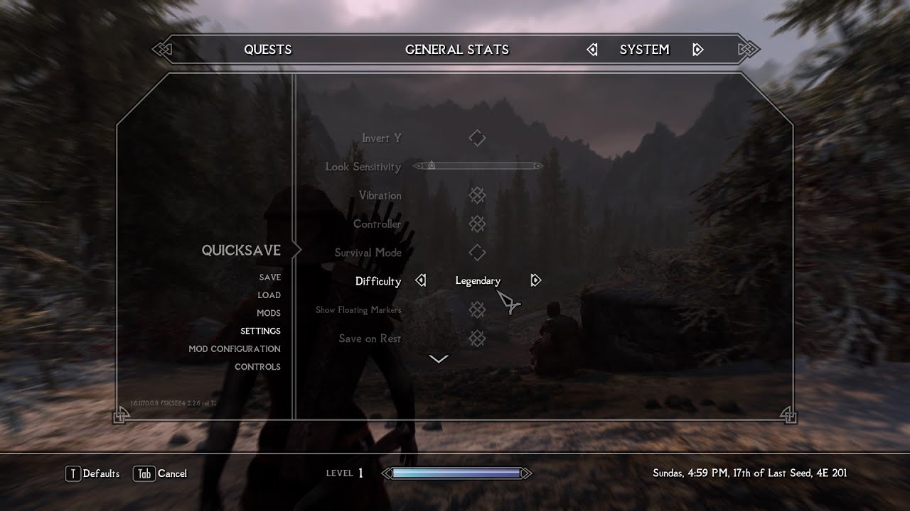 Skyrim In Game Settings Not Saving? I Found the Solution! - YouTube