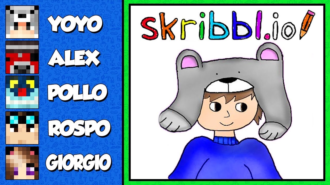 PORTO I MIEI AMICI A DISEGNARE SU SKRIBBL.IO!!! - YouTube