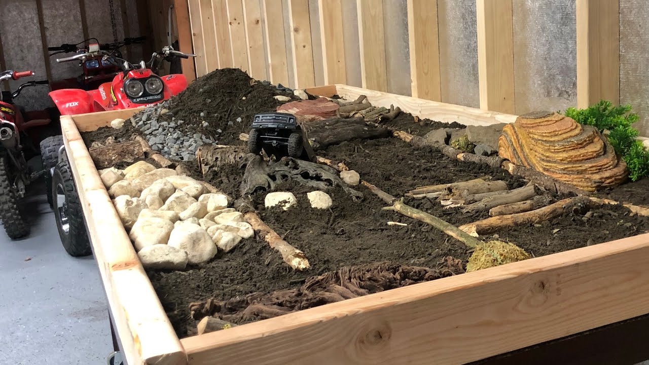 Garage rc crawler course I built for under $150 - YouTube