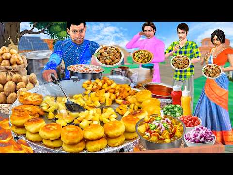 Masaledar Aloo Chaat Street Food Comedy Video Hindi Kahaniya Moral Stories Hindi Story