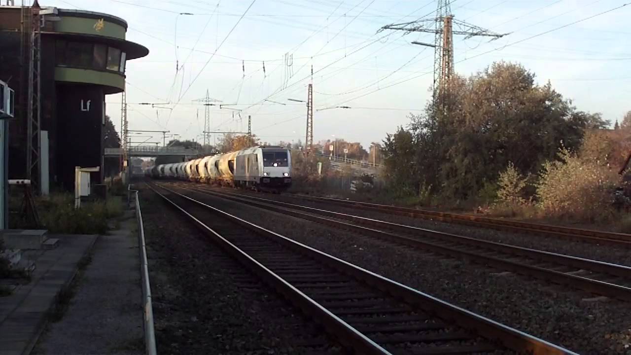 Rheincargo Lime Train with Traxx Diesel Locomotive! - YouTube