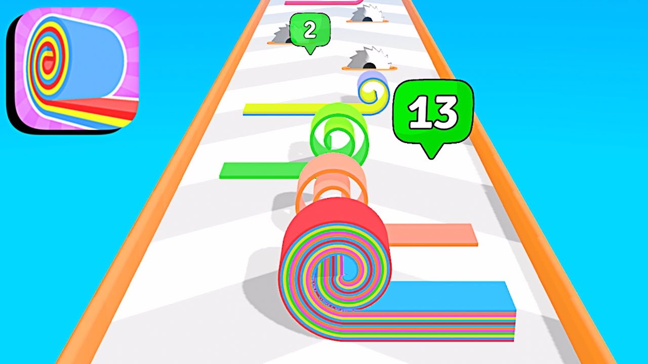 Roll Layers - All Levels Gameplay Android,ios (Levels 34-36) - YouTube