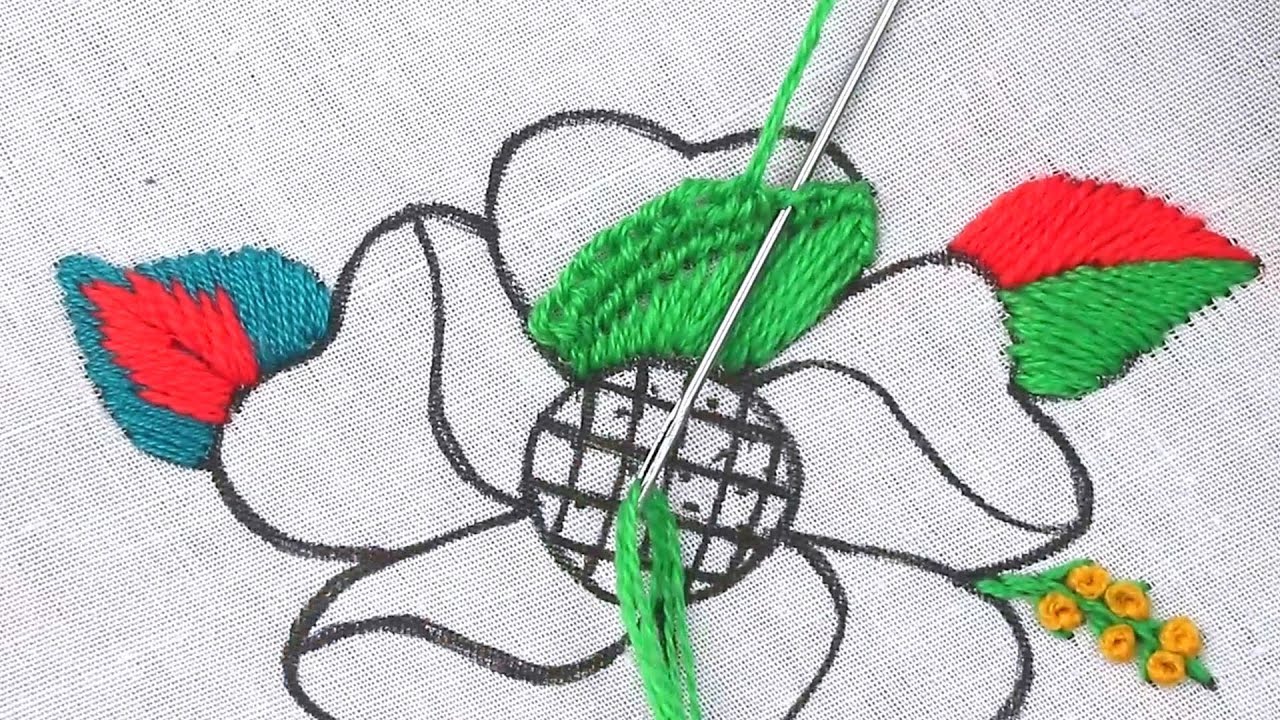very creative and colorful crochet stitch embroidery tutorial, latest ...