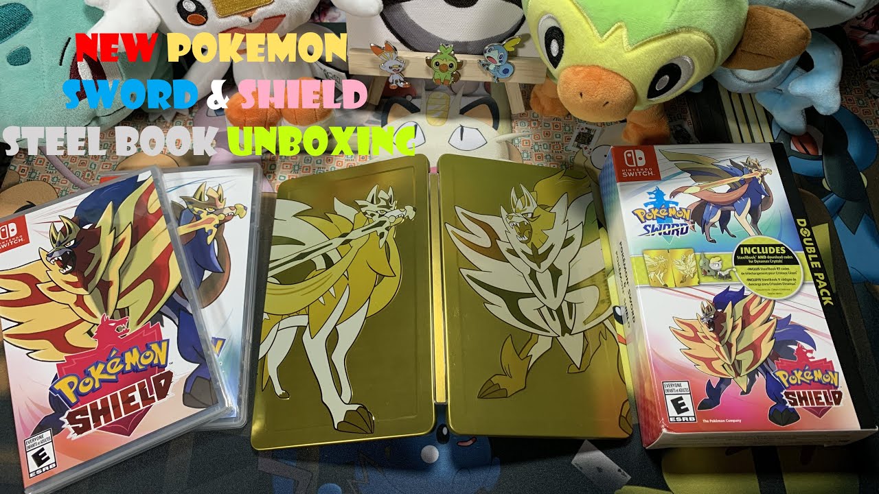 Pokemon Sword & Shield SteelBook Double Pack Unboxing - YouTube