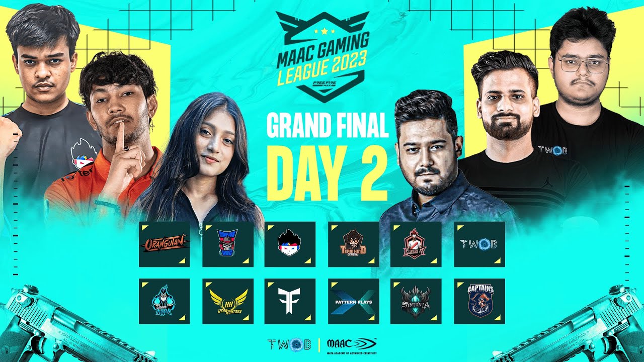 MAAC GAMING LEAGUE 2023 | GRAND FINAL | FT .ROCKY & RDX, UNICORN IB, TM ...
