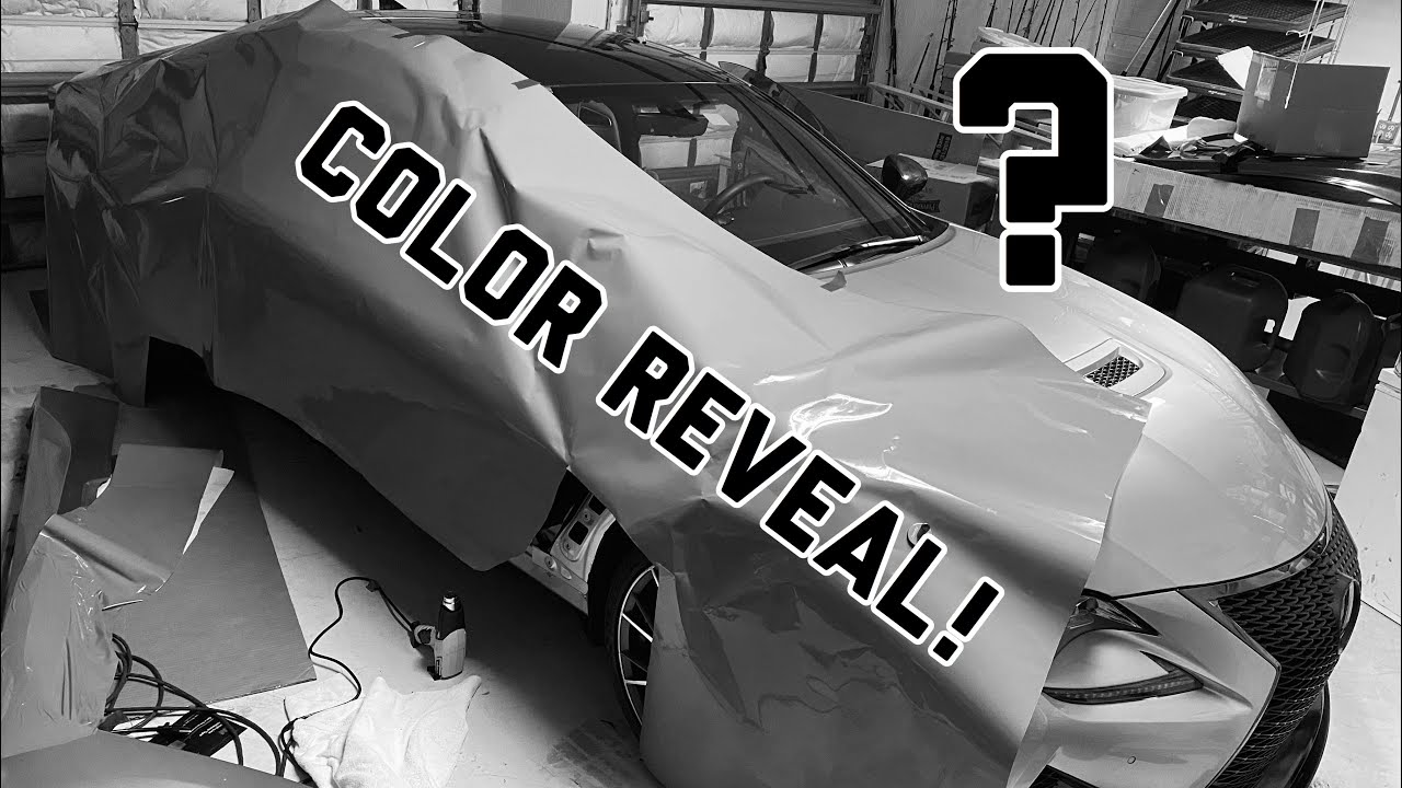 I’m wrapping the RCF! LEXUS RCF WRAP COLOR REVEAL - YouTube