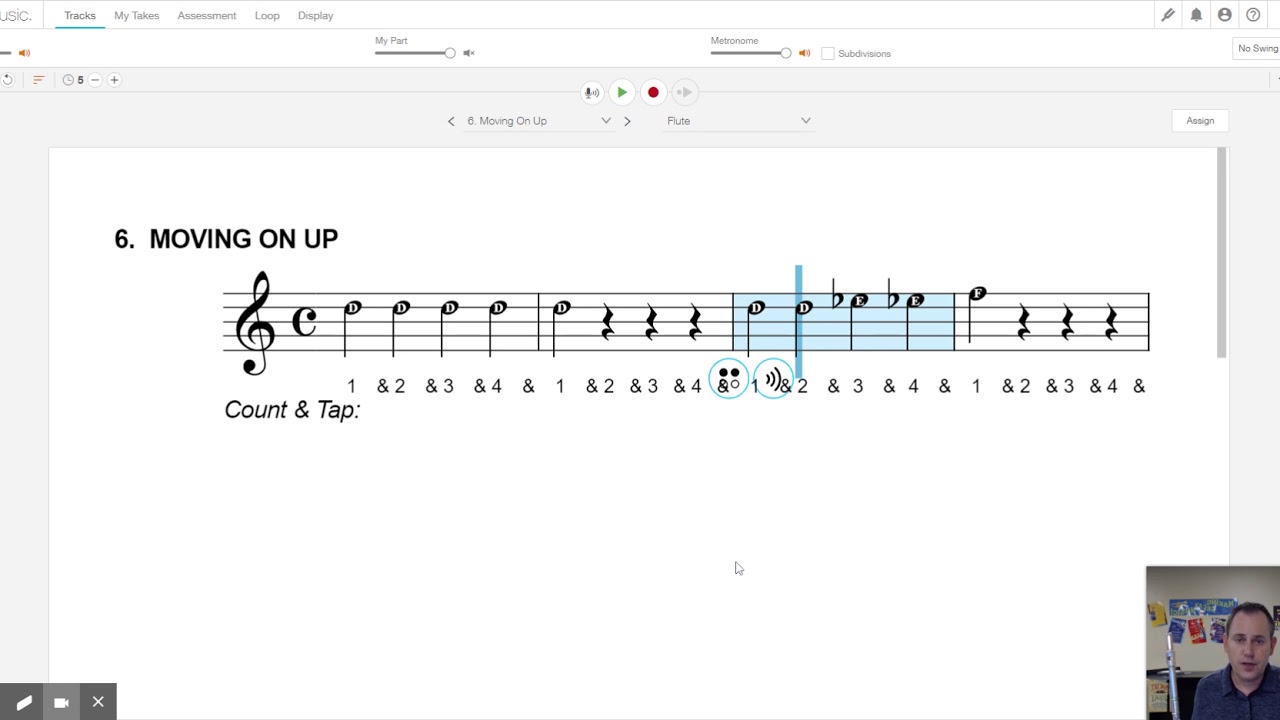 6. Moving On Up - Flute Tutorial - YouTube