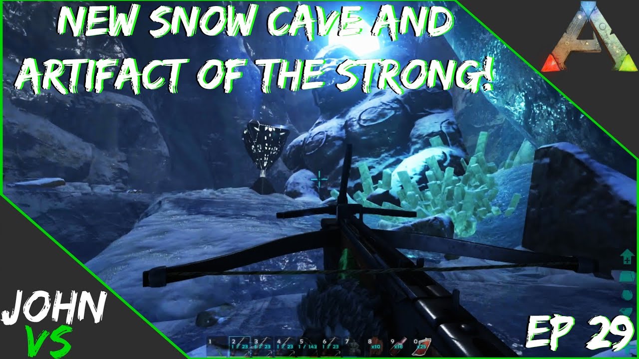 Ark: Survival Evolved YMCArk - New Snow Cave and Artifact of the Strong ...
