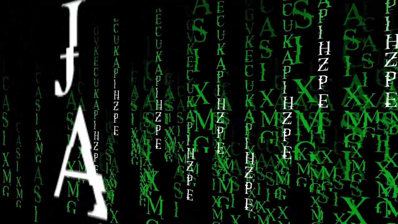 matrix text raining animation in after effects - YouTube