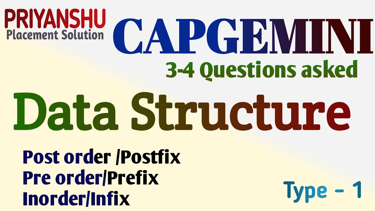Capgemini Data Structure Very Important topic | Capgemini Data ...