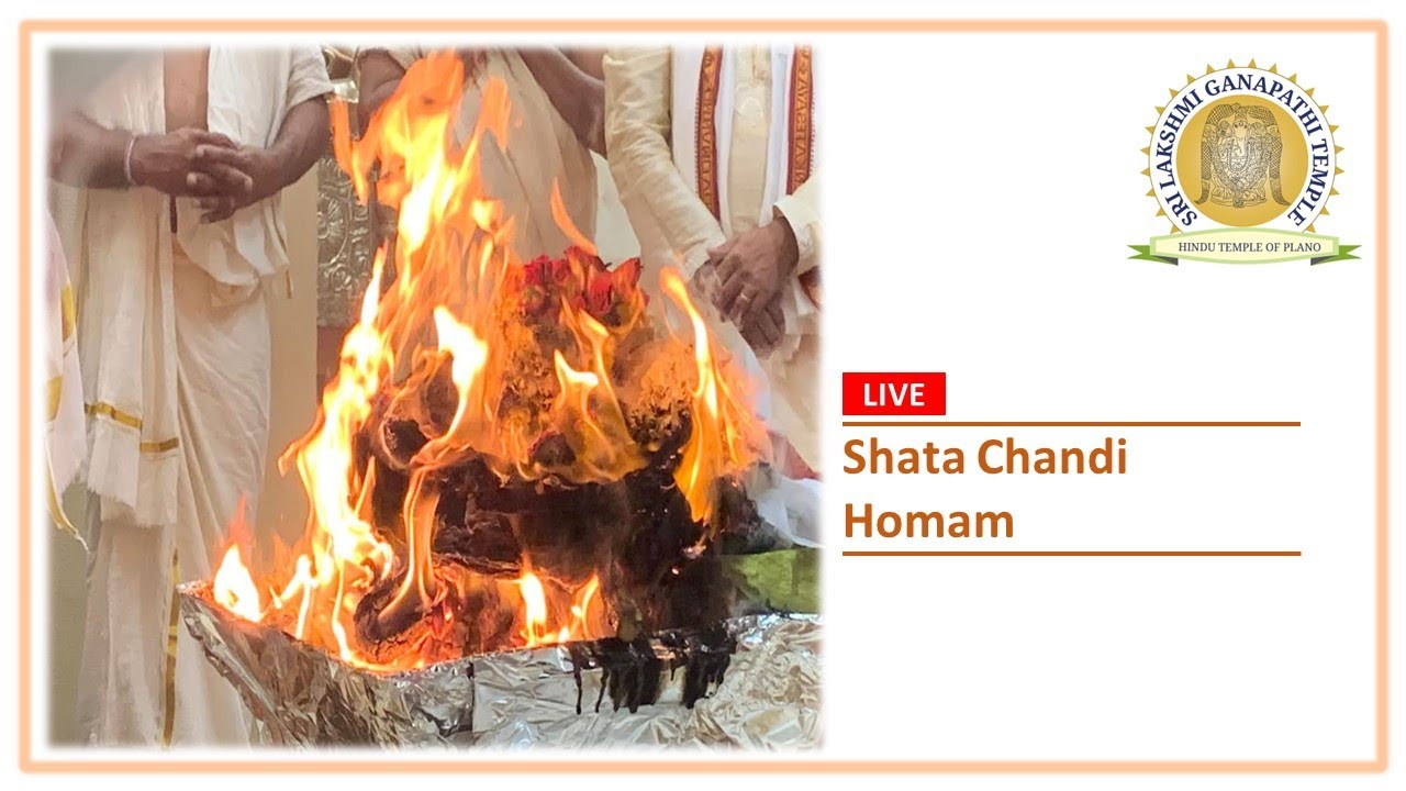 LIVE Darshanam | Shata Chandi Homam | Sri Lakshmi Ganapathi Temple ...