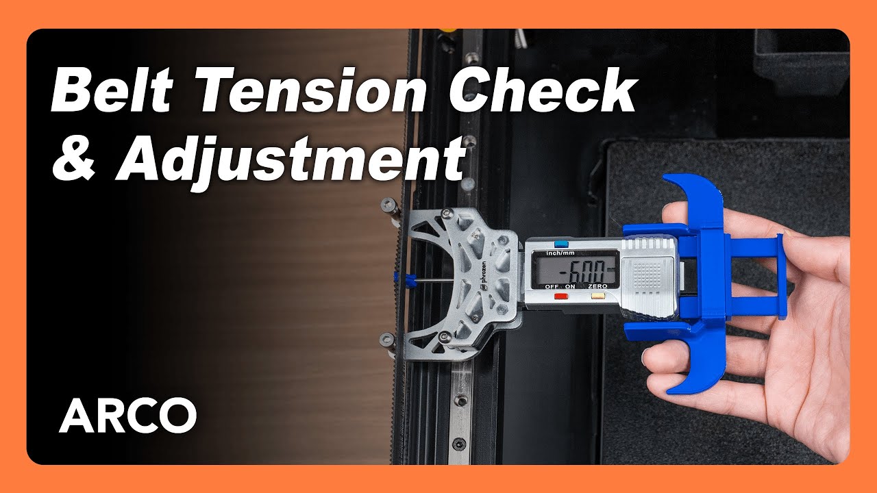ARCO - Belt Tension Check & Adjustment — Phrozen 3D Printer - YouTube