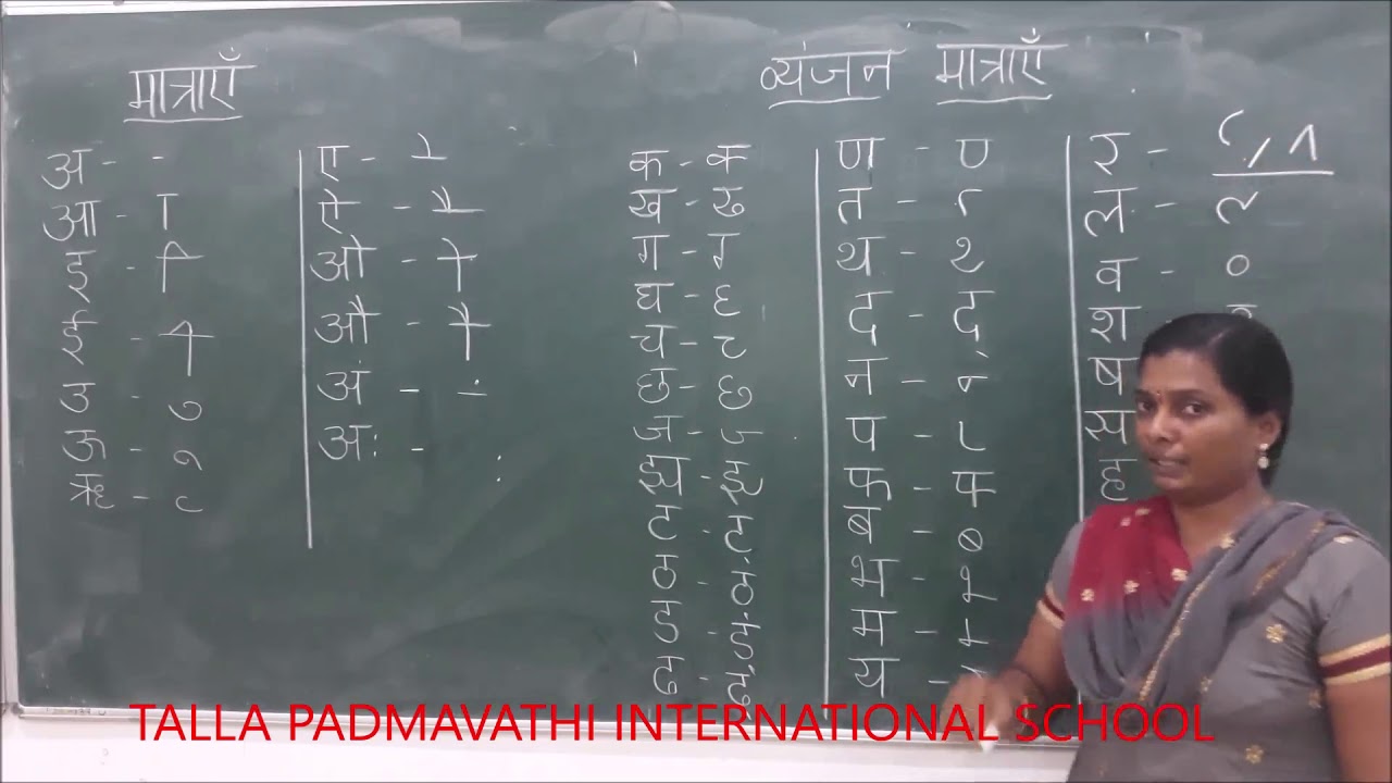 GRADE 1 HINDI MATRAYE 1 - YouTube