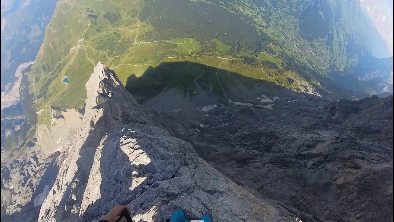 Soaring from the Eiger: Epic Wingsuit BASE Jump off the Mushroom! - YouTube