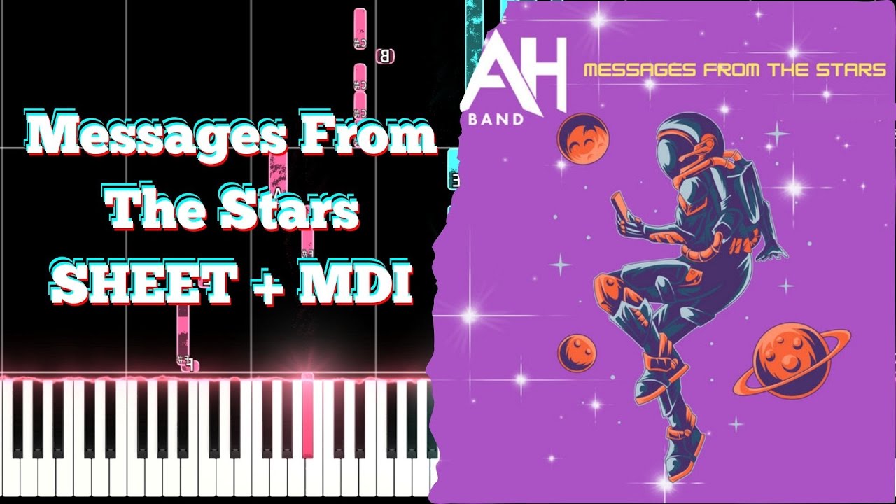 Messages From The Stars - The Rah Band PIANO TUTORIAL SHEET + MIDI ...
