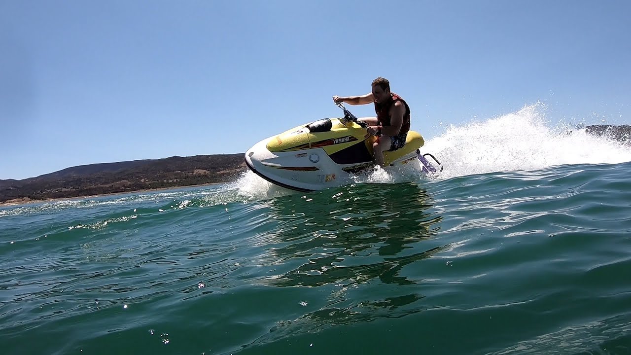 Matt On His 1200 Swapped Yamaha Waveblaster II - YouTube