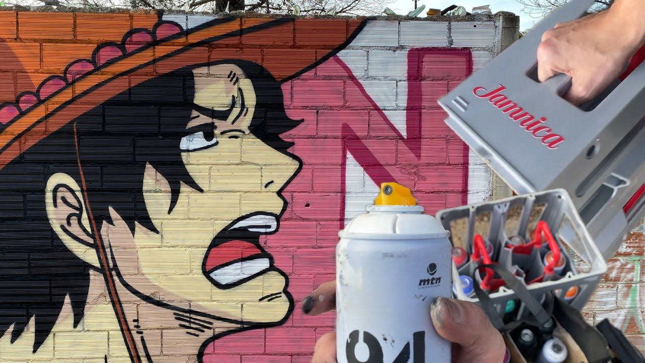 GRAFFITI TUTORIAL - PORTGAS D ACE ONE PIECE - YouTube