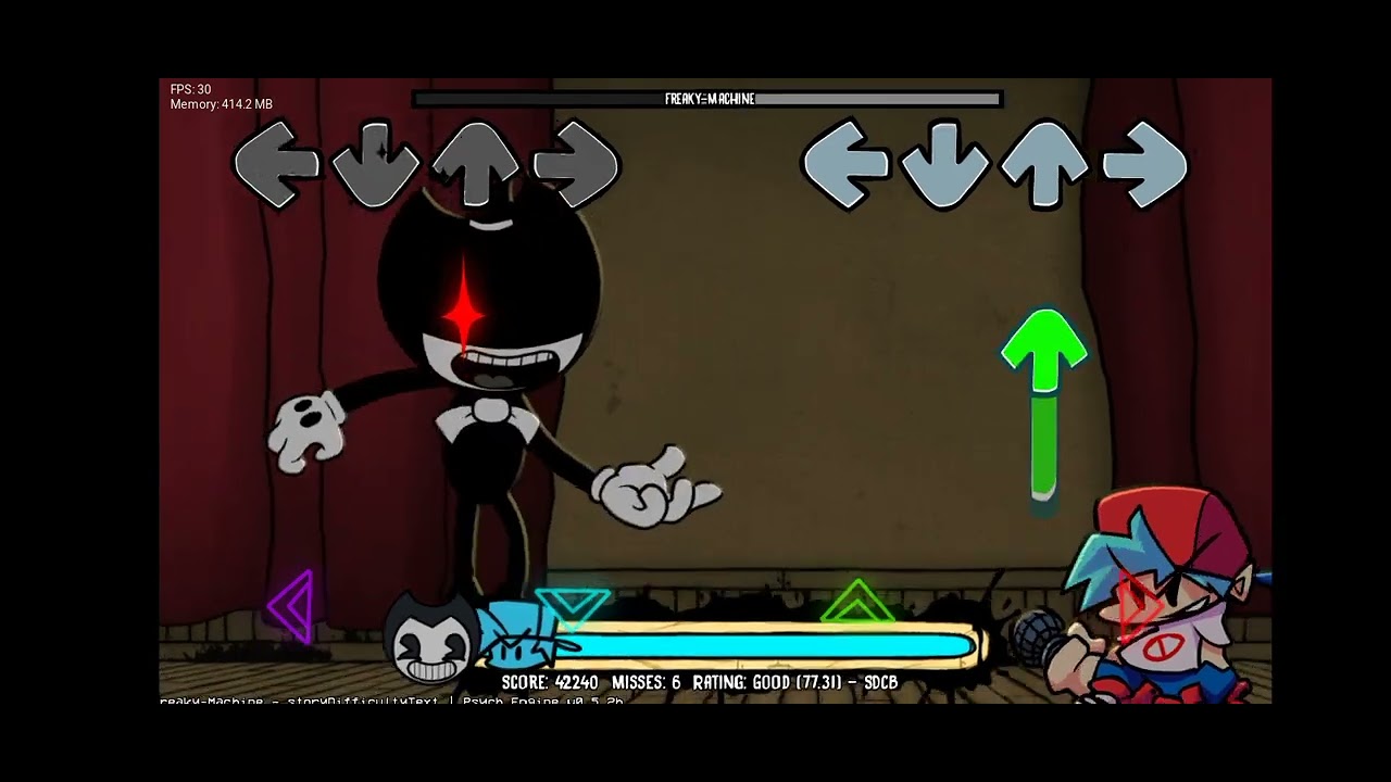 Fnf Indie Cross Android:FNF vs Bendy Cartoon | Freaky Machine - YouTube