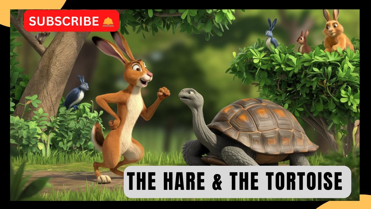 The Hare and the Tortise/ KidzLearningParadise/Classic Fable/ Moral ...