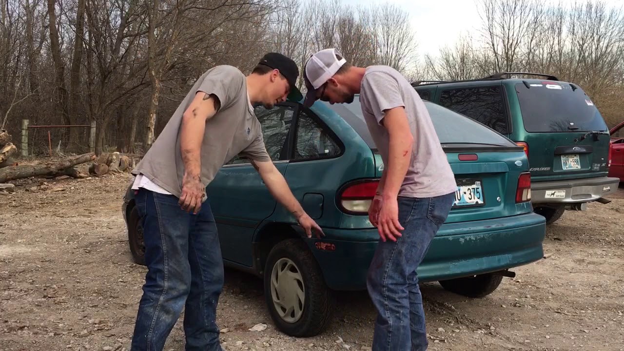 Redneck car repair - YouTube