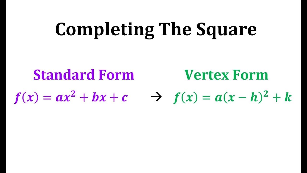Vertex Form Equation Tessshebaylo