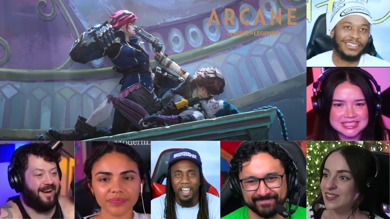 Reactors Reaction to the Isha Saves Jinx | Arcane League of Legends ...