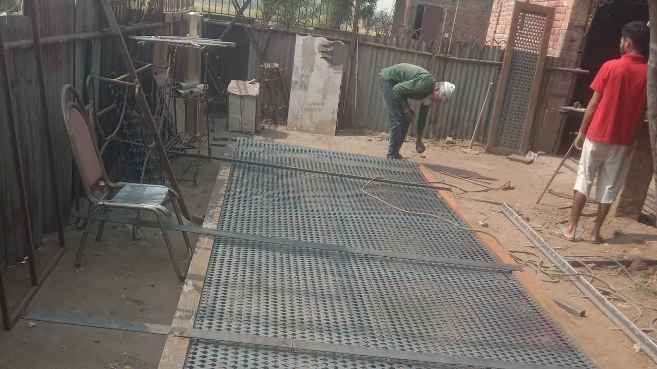 Lasar Catting Sheet install in 20'X6' Geta - YouTube