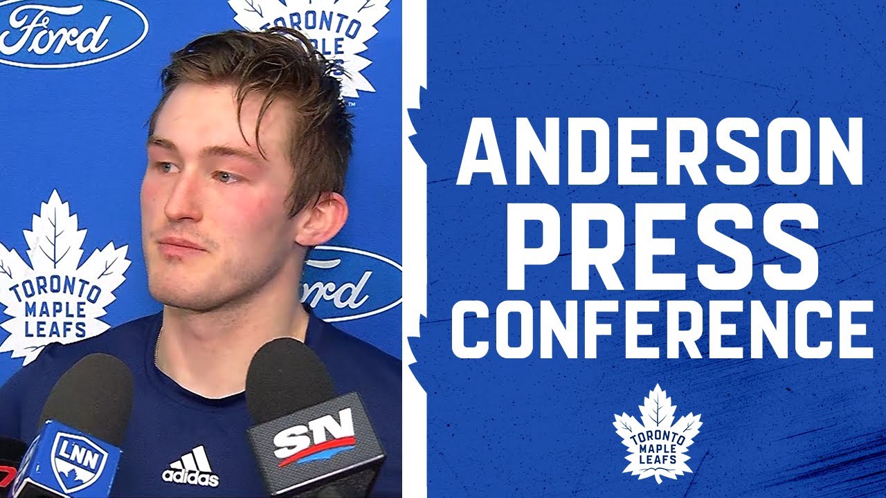 Toronto Maple Leafs Practice | Joey Anderson ahead of Colorado ...