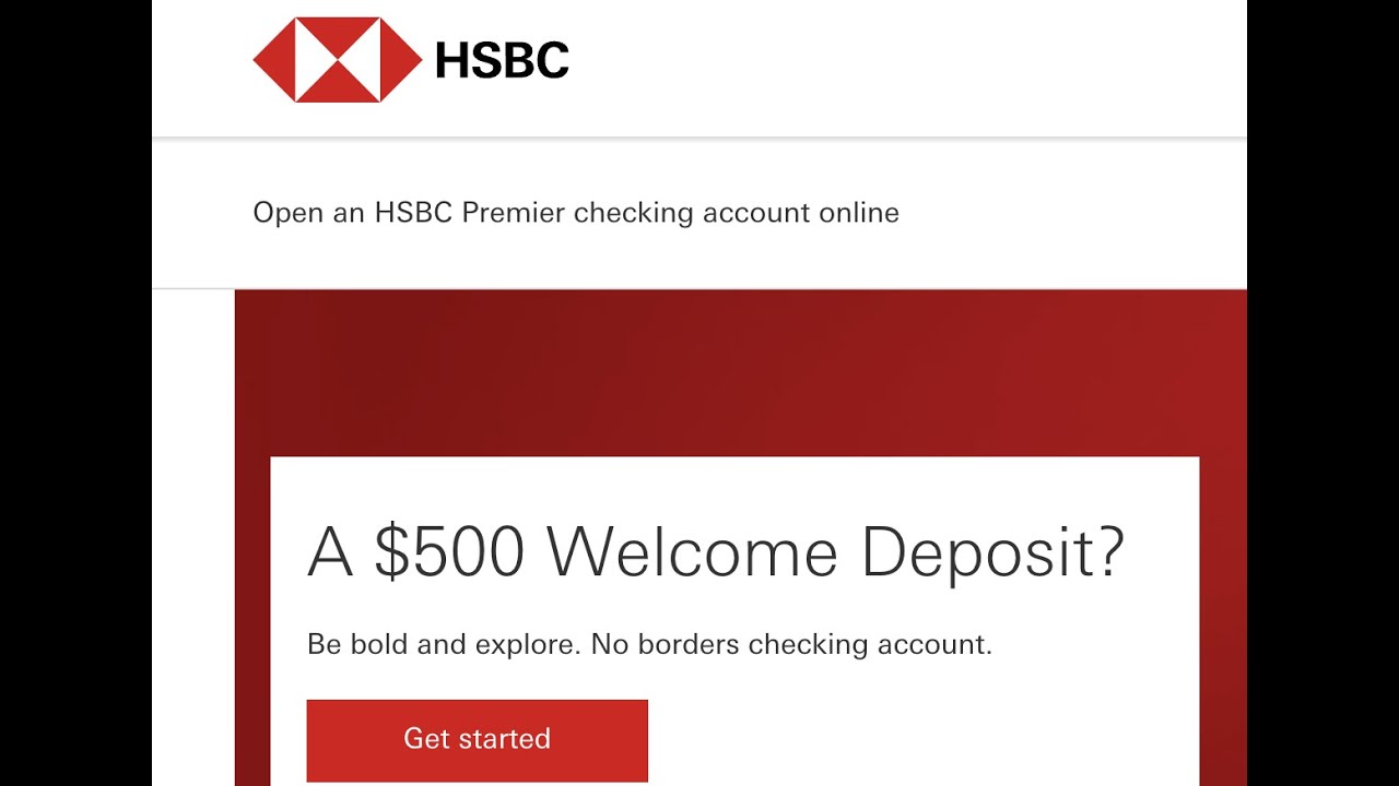 $500 Bonus from HSBC for Opening a Checking Account? Link is Below ...